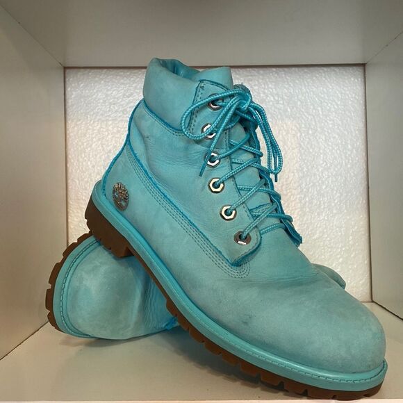 Timberland | Shoes | Timberland Light Blue Lace Up Suede Boys Youthsize ...
